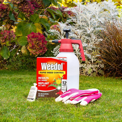 Weedol Rapid Weed Control Concentrate 12 Tubes Fast Acting Root Kill ...