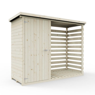 Weka Firewood Storage with Equiptment Room