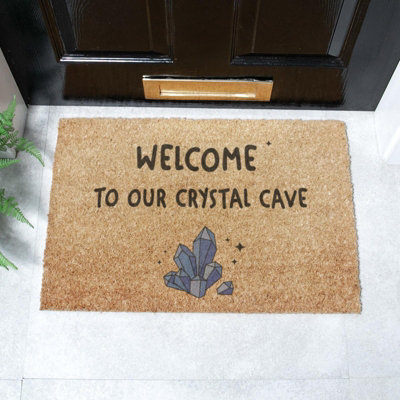 WELCOME TO OUR CRYSTAL CAVE DOORMAT (60 X 40CM)