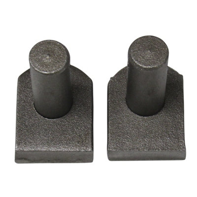 Weld On Gate Hooks Hinge Hanger 7/8" X2 (Self Colour Fieldgate Slot ...