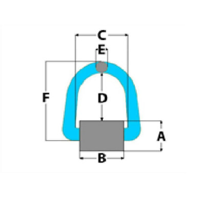 Weld On Lifting Point with Spring 15 Ton Grade 80 (G80 15T Lashing ...