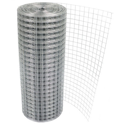 Welded Wire Mesh 1"x 1"x 48in x 30m galvanised (19g) Galvanised Fence ...