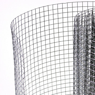 Welded Wire Mesh 1"x 1"x 48in x 30m galvanised (19g) Galvanised Fence ...