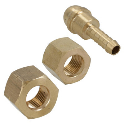 Welding Gas Hose Connector 1/4 Hose Tail with 3/8 BSP RH + LH Thread ...