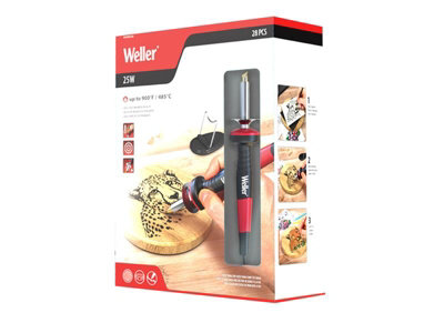 Weller WLIWBK2523G Woodburning Project Kit 15 Piece WELIWBK2523G