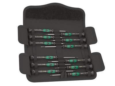 Wera 05073675001 Kraftform Micro Screwdriver Set, 12 Piece WER073675