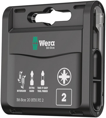 Wera - Bit-Box 20 BTH PZ, PZ 2 x 25 mm, 20 pieces - 05057762001 | DIY ...
