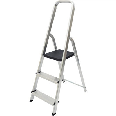 Werner Platform Stepladder 3 Tread High Handrail