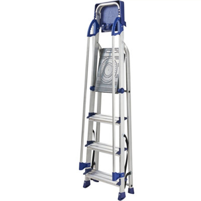 Werner Platform Stepladder 4 Tread Workstation