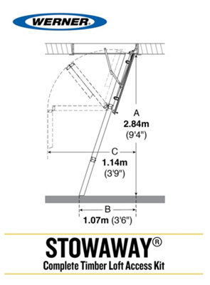 Werner Stowaway Complete Timber Loft Access Kit