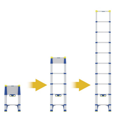 Werner Telescopic Soft Close Extension Ladder 2.9m