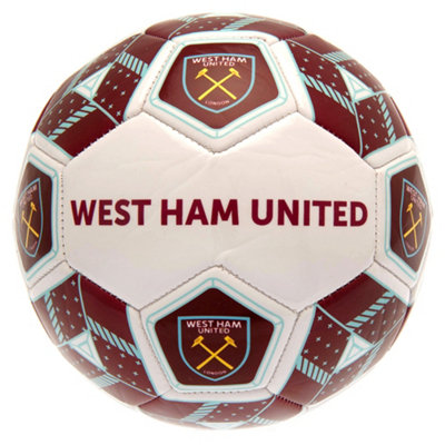West Ham United FC Crest Football Maroon/White (3)