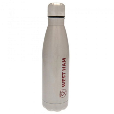 West Ham United FC Thermal Flask Silver/Claret Red (One Size)