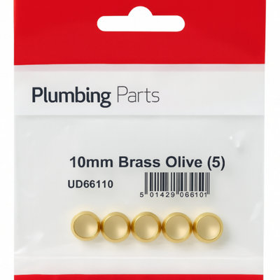 Westco 10mm Brass Olive Pack of 5 UD66110 - High-Quality Compression ...