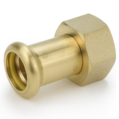 Westco 15 x 1/2" Press Gas Swivel Coupling - Copper Press x Female ...