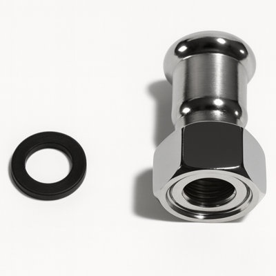Westco 15mm x 1/2" Stainless Steel Press Fit Swivel Coupling - Water ...