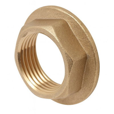 Westco 2" Brass Flanged Backnut - BSP Female Thread Lock Nut for Pipe ...