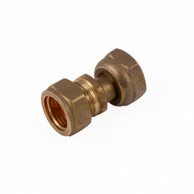 Westco 22mm x 3/4" Brass Compression C x FI Straight Tap Connector