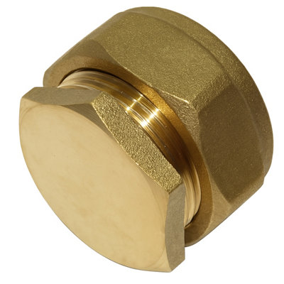 Westco 28mm Compression Stop End - Brass Pipe Blanking Fitting for ...