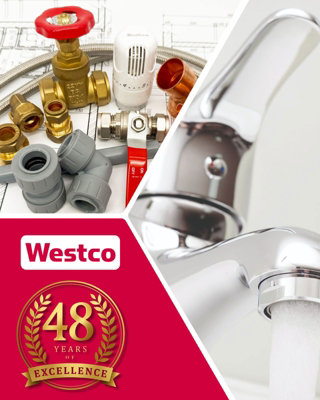 Westco 28mm Copper Straight Coupling Press Fitting - Water Pipe Connector
