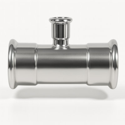 Westco 35mm x 35mm x 15mm Stainless Steel Press Reducing Tee - Drinking ...
