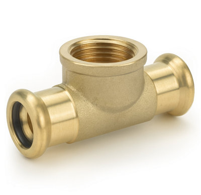 Westco 54 x 54 x 1/2" Brass C x C x FI Tee Press Fitting for Water ...