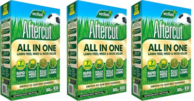Westland All In One Aftercut Lawn Treatment Box 80m2 Pack of 3