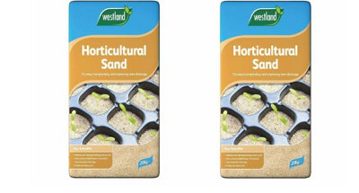 Westland Horticultural Sand Improves Lawn Drainage 20Kg Pack of 2