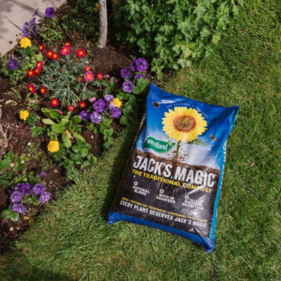 Westland Jack's Magic All-Purpose Compost 50L, Seaweed-Enriched Multi ...
