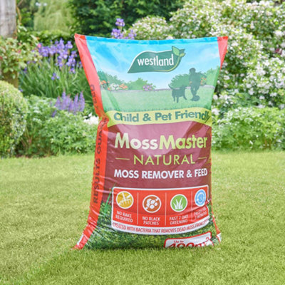 WESTLAND MOSS MASTER NATURAL MOSS REMOVER AND SLOW-RELEASE LAWN FEED ...
