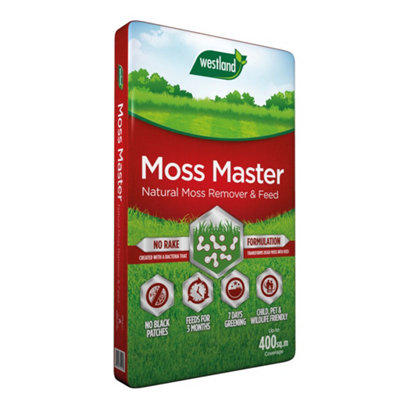 WESTLAND MOSS MASTER NATURAL MOSS REMOVER AND SLOW-RELEASE LAWN FEED ...