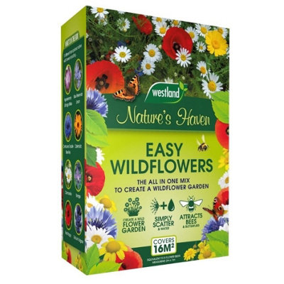 Westland Natures Haven 4kg Easy Wildflowers Flower Seed & Granular ...