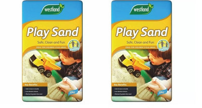 Westland Play Sand Safe, Clean & Fun 20Kg Pack of 2
