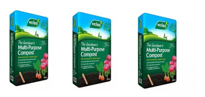 Westland The Gardener's Multi Purpose Compost 50L Pack of 3