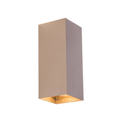 Westport Box Up & Down Wall Light Brown