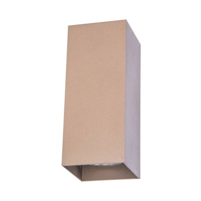 Westport Box Up & Down Wall Light Brown