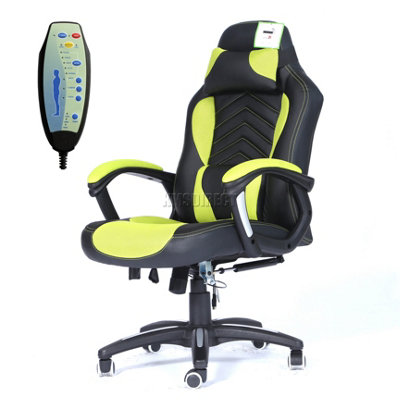 WestWood Heated Massage Gaming Office Chair Reclining Swivel Recaro ...