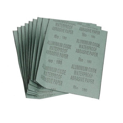 Wet And Dry Glass Paper 180 Grit Waterproof Abrasive Paper Sanding ...