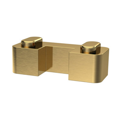 Wetroom Accessories Screen Support Foot - Brushed Brass