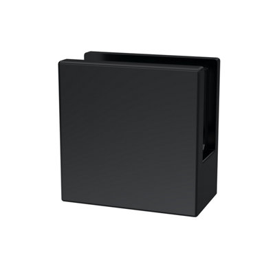 Wetroom Accessories Screen Support Foot & Wall Bracket - Satin Black ...