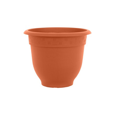 Wham 4x Bell Pot 36cm Plastic Planter Terracotta, Medium Round Garden ...