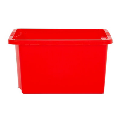 Wham 4x Stack & Store 35L Red Plastic Storage Boxes. Home, Office ...
