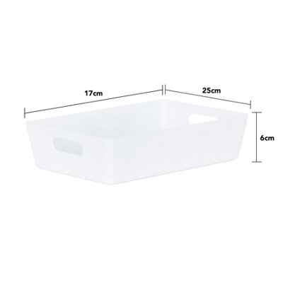 Wham 5x Plastic Studio Basket 4.01 Rectangular Home & Office Storage ...