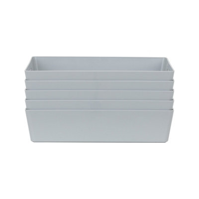 Wham 5x Plastic Studio Basket 5.01 Rectangular Home & Office Storage ...
