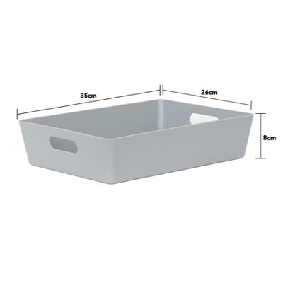 Wham 5x Plastic Studio Basket 5.01 Rectangular Home & Office Storage ...