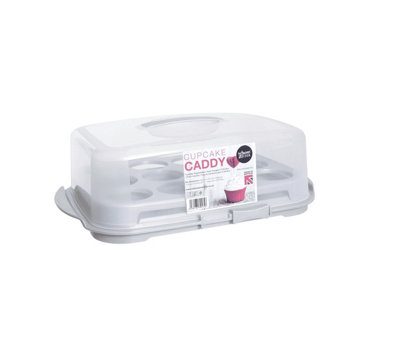 Wham Cupcake Caddy Storage Box Food Tray With Lid Cake Transport Tray ...
