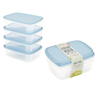 Wham Food Storage Container Lunch Box Plastic Kitchen Tub With Lid 1L ...