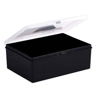 Wham Organiser Box 2.02 19cm Deep Recycled Black/Clear