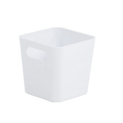 Wham Studio Square Basket Ice White (9.8cm x 10cm x 10cm) | DIY at B&Q