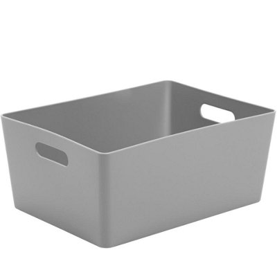 Whatmore Rectangular Studio Basket Cool Grey (One Size)